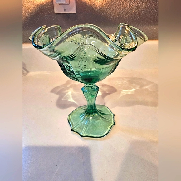 Fenton | Accents | Vintage Fenton Compote Pedestal Dish | Poshmark